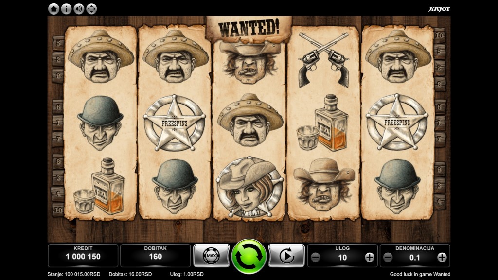 Wanted - Slot Igre